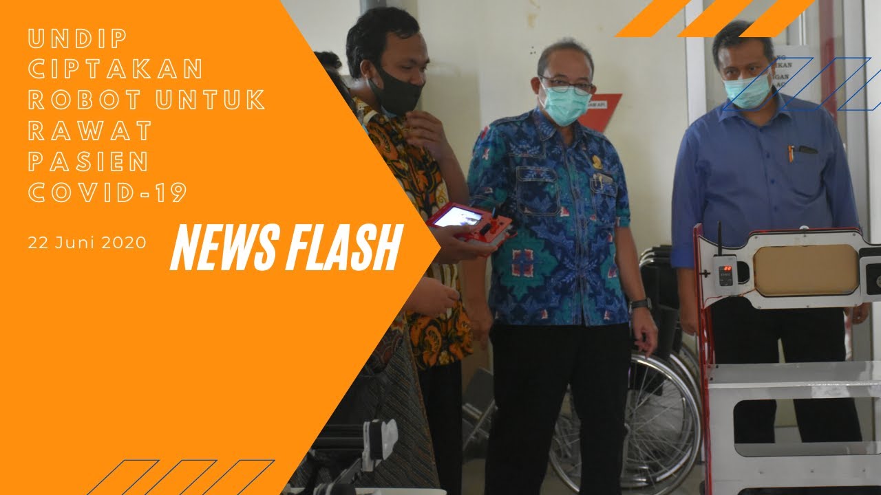 Undip Ciptakan Robot Untuk Rawat Pasien Covid-19 - YouTube