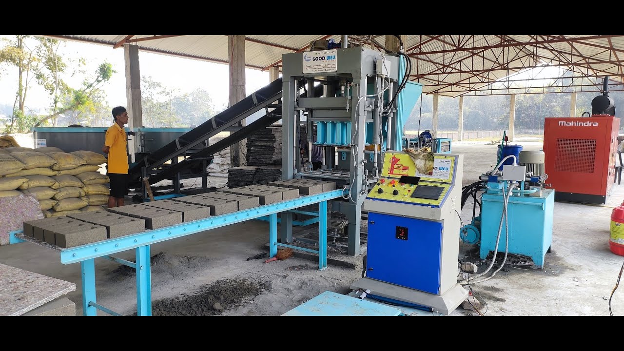 Fully Automatic Fly ash bricks making Hydro and vibro Technology Based Machine | Goodwell ...