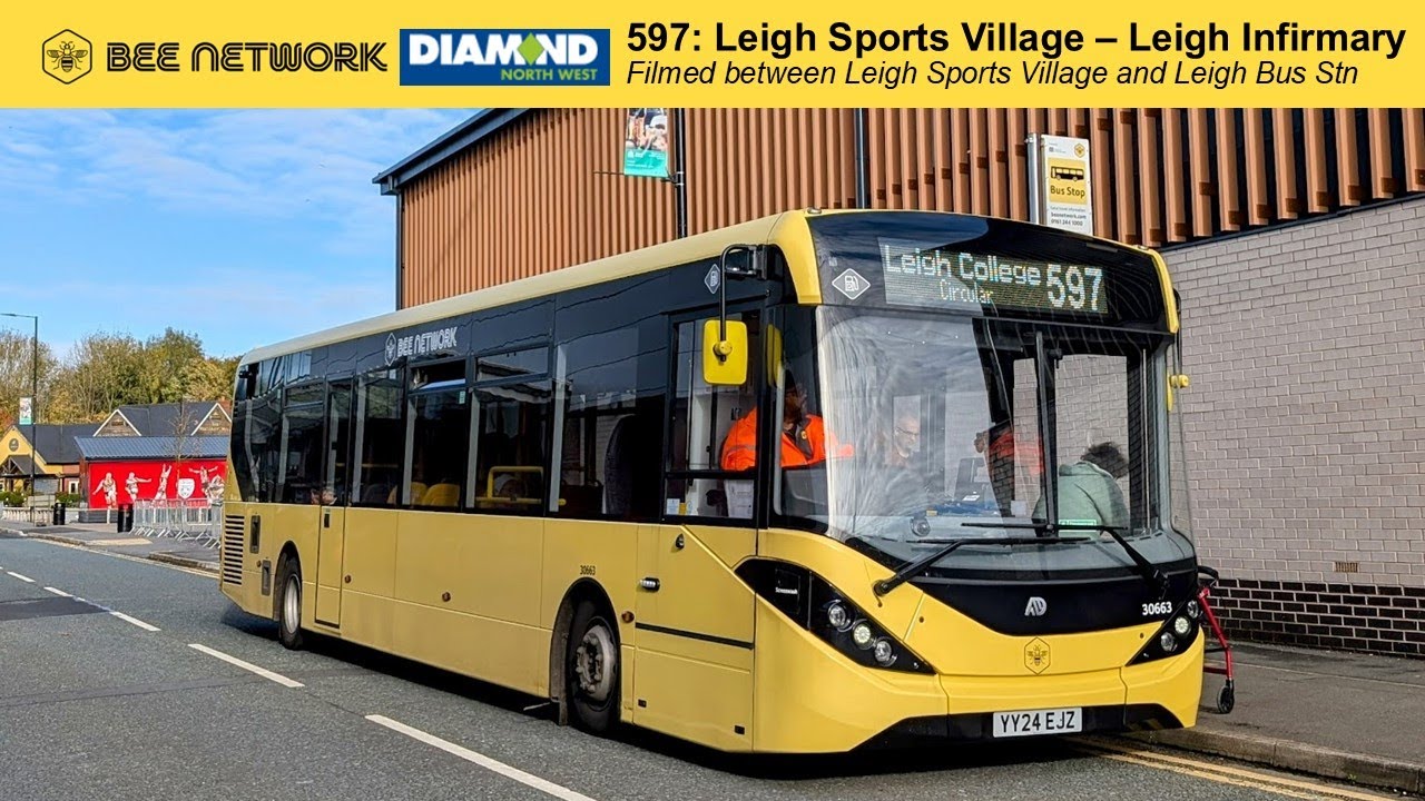 Local buzz 🐝 Bee Network - Diamond Bus NW 597 service between Leigh ...