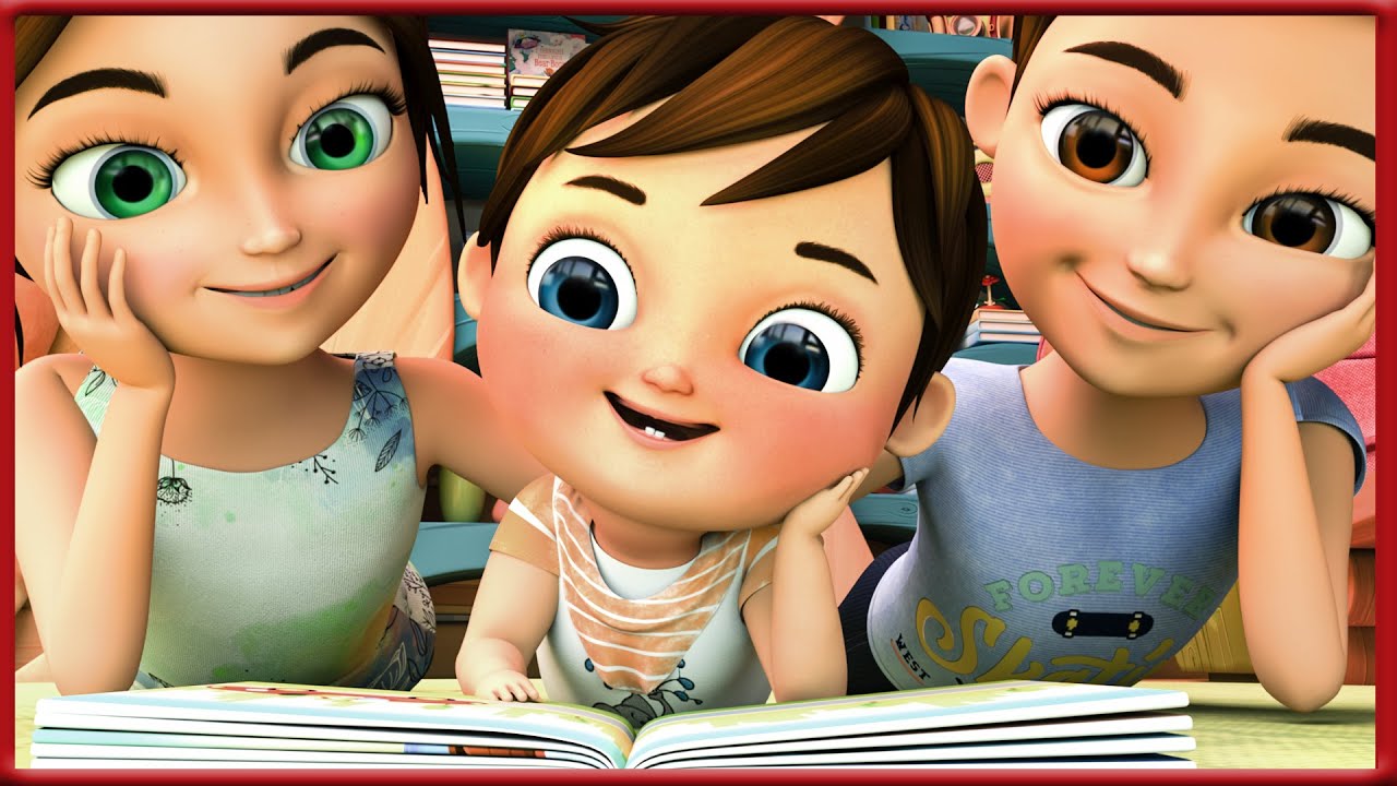 Reading a Book with Friends - Nursery Rhymes & Kids Songs - Baby Angel ...