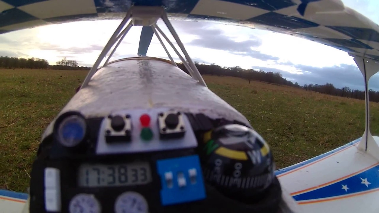 EKEN H9 camera on board RC Pitts Special - YouTube
