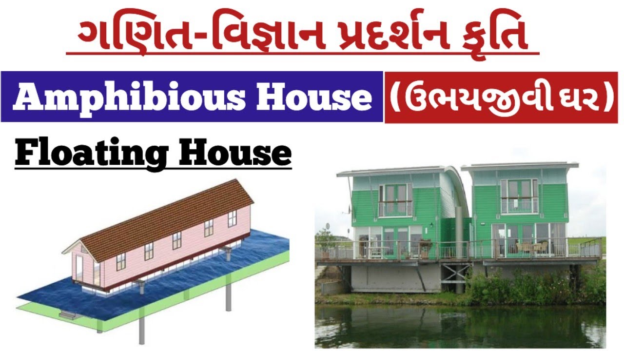 ઉભયજીવી ઘર | Amphibious House | Floating House Science Fair Project ...