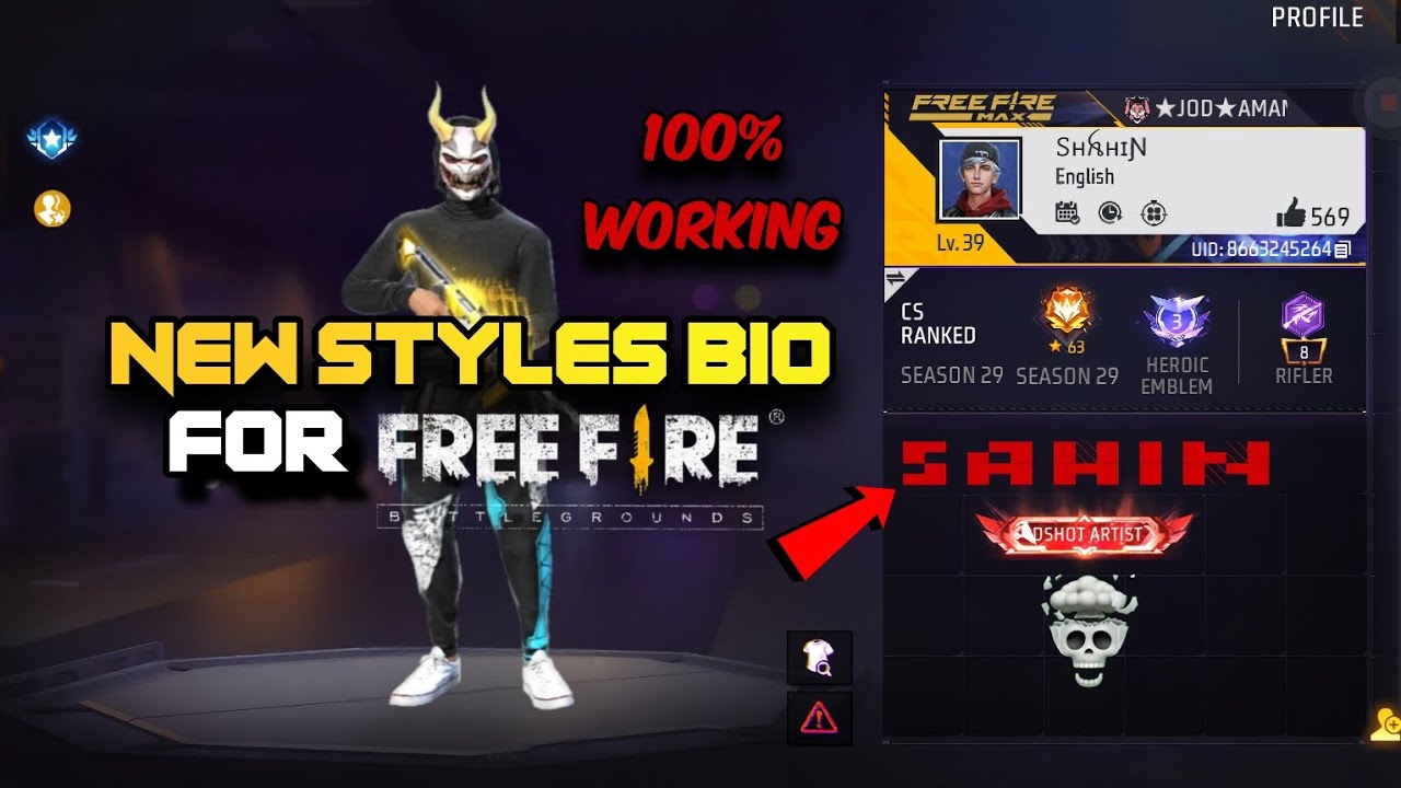 HOW TO WRITE COLOUR TEXT IN FREE FIRE BIO 2025 😱 || FREE FIRE STYLISH ...