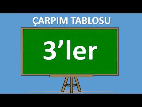 Çarpım Tablosu 3'ler #çarpımtablosu #multiplication #çarpma #çarpım