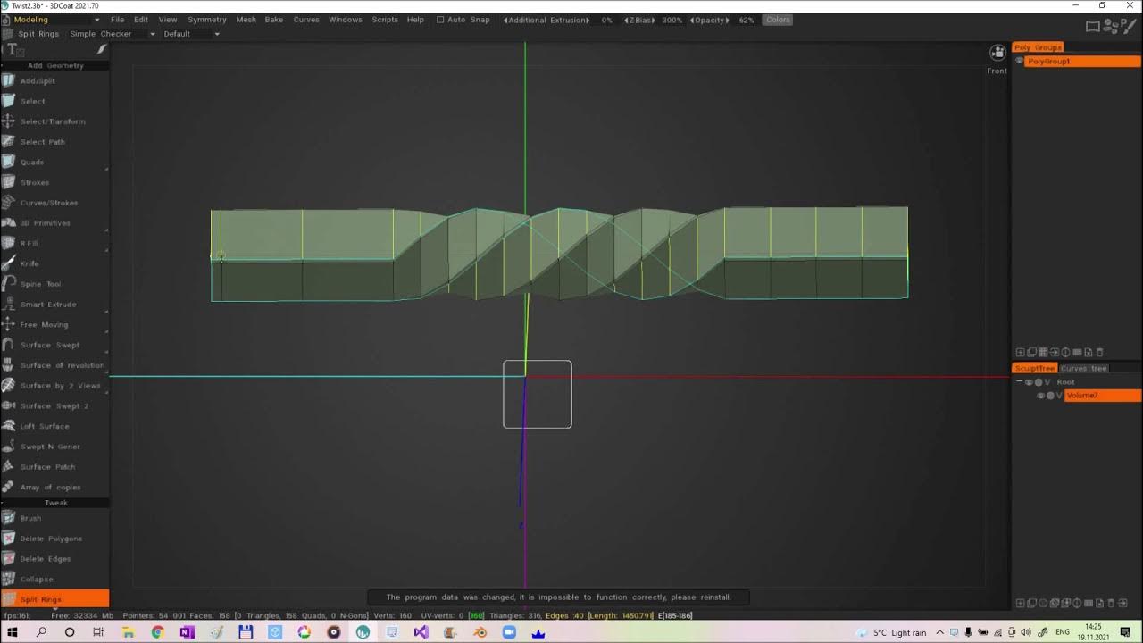 Surface Swept Tool 3dcoat Youtube
