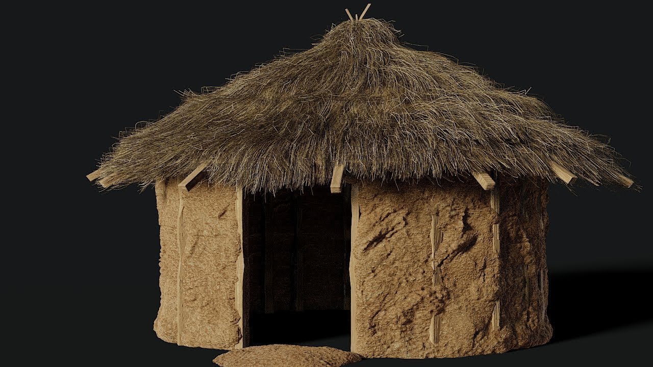 CREATING AN AFRICAN HUT IN BLENDER 2.8 (PART 2) DETAILING!!! - YouTube