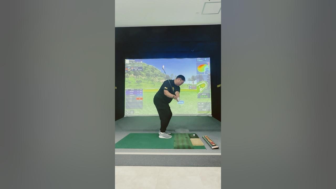 프렌즈스크린 파5 쓰리온 까지 미스샷 행진인데 퍼터가 넣어주네 골프 제주골프 스크린골프 프렌즈스크린 타이틀리스트