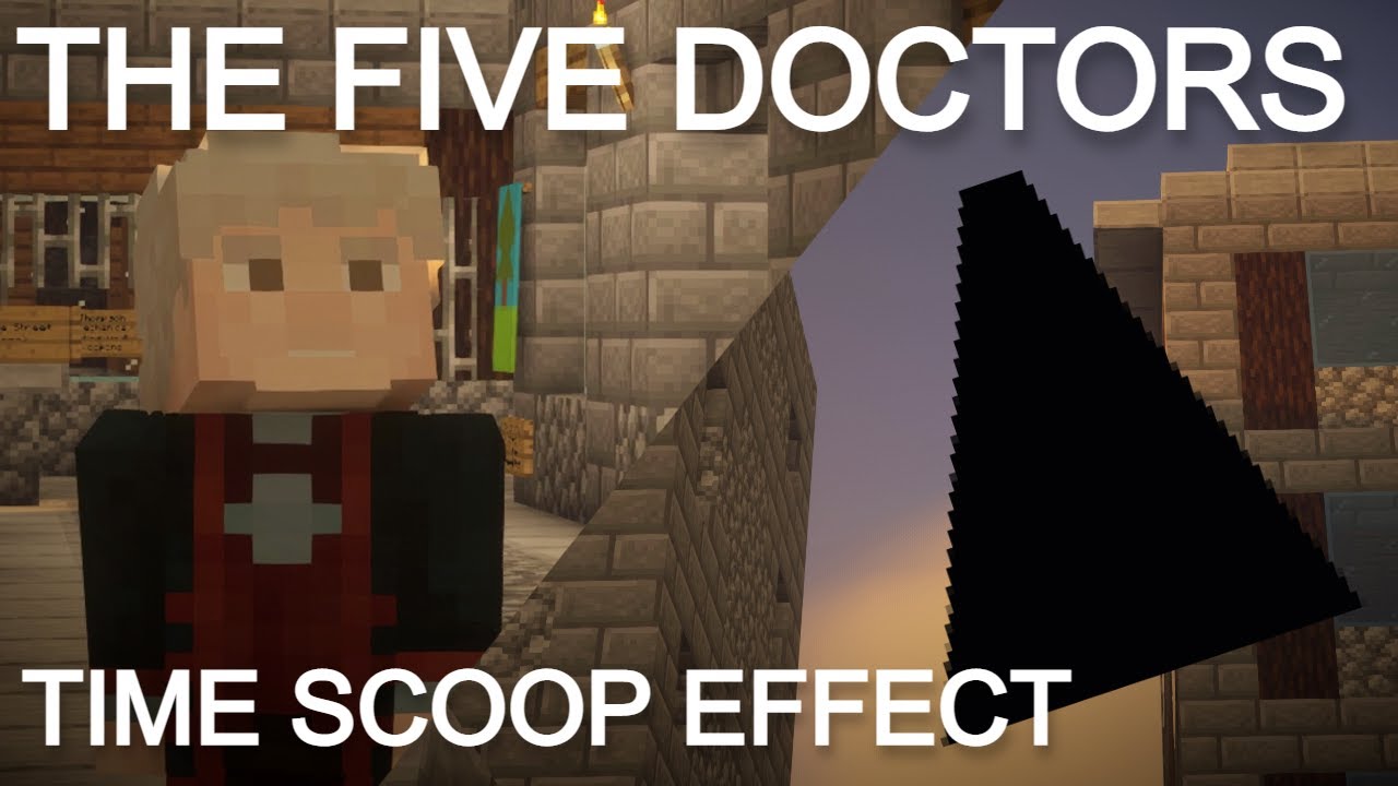 The Five Doctors in Minecraft (Time Scoop Effect) - YouTube
