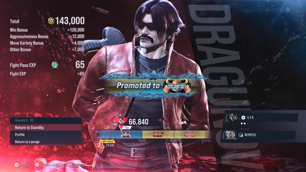Tekken 8 - Clearing the blue ranks Bushin promo - YouTube