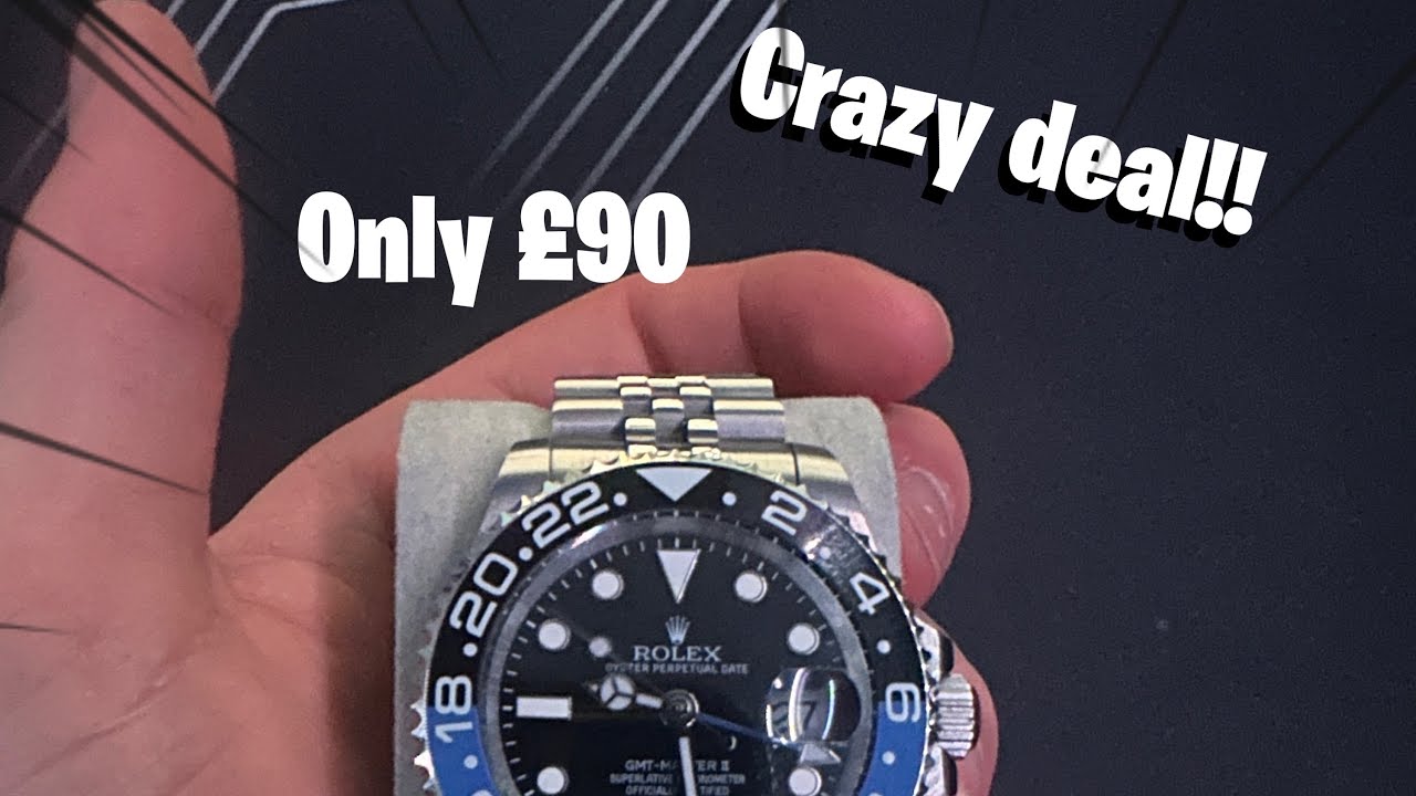 Dhgate jason007 Rolex batgirl (£90) - YouTube
