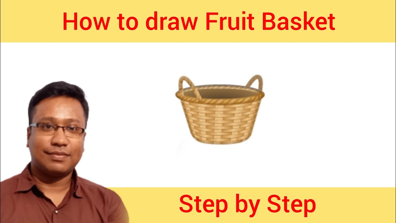 How to draw Fruit Basket Step by Step - YouTube