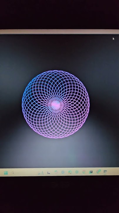 Amazing Rotating Python Graphics Design Using Turtle 🐢 Python Ai 3d Coding Shorts Design