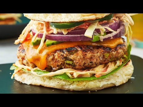 Chicken Salami Burger Recipe // Kids favourite NonVeg - YouTube