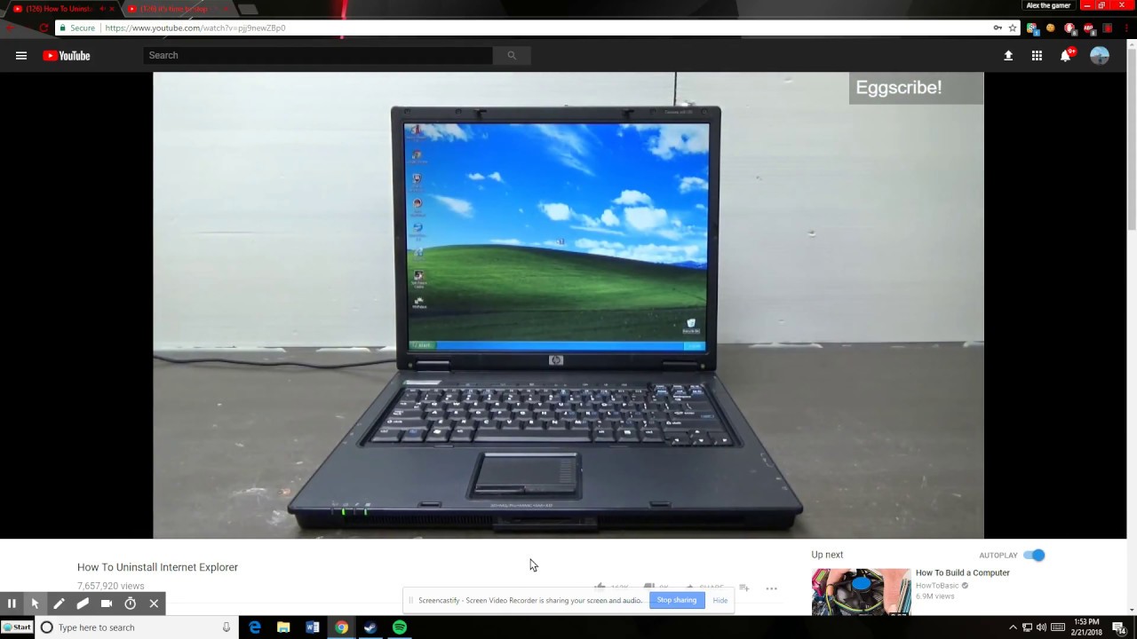 How uninstall internet explorer (101) - YouTube