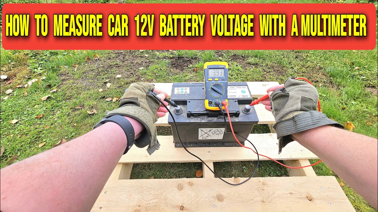 How To Measure 12V Car Battery With a Multimeter - YouTube