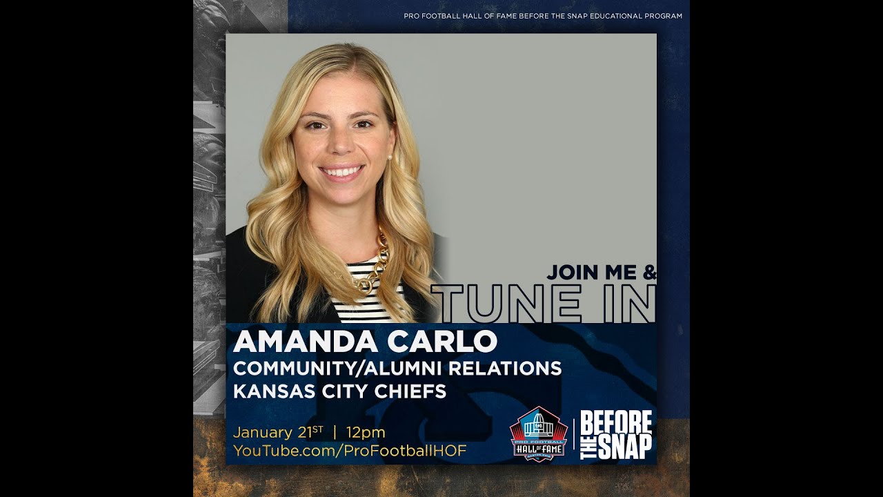Amanda Carlo - NFL Players in the Community: A View from the Chiefs (Ep ...