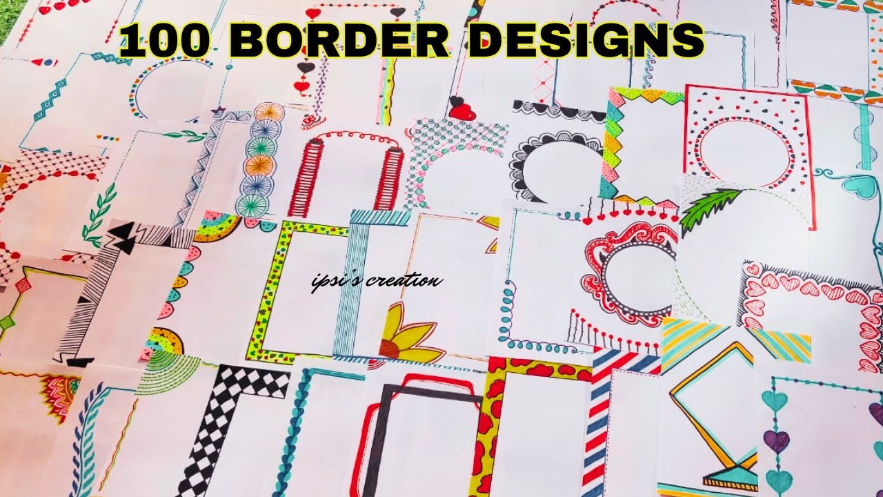 100 BEAUTIFUL BORDER DESIGNS/PROJECT WORK DESIGNS/FRONT PAGE DESIGN FOR ...
