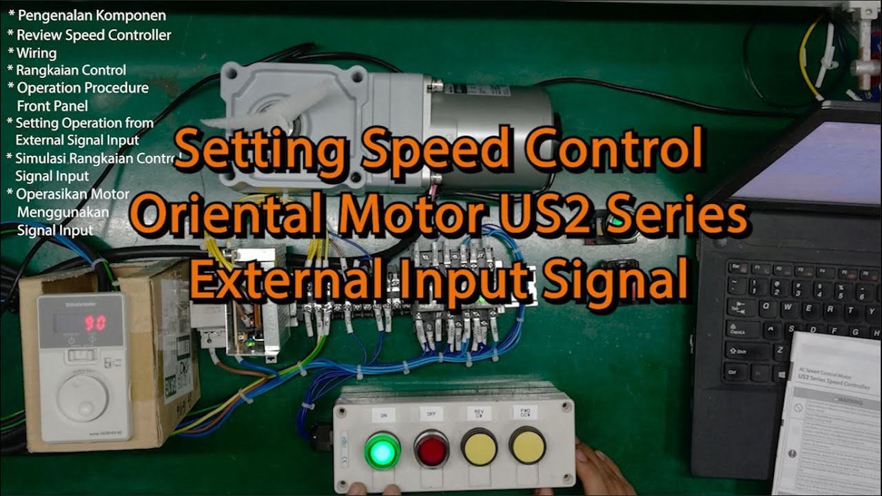 Setting Speed Controller US2 Series - External Input Signal - YouTube