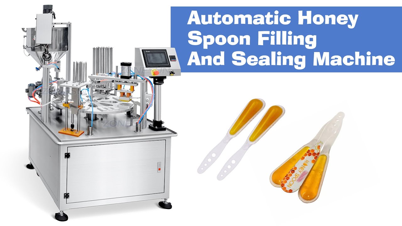 ZS-FSHS20 2 Heads Automatic Honey Spoon Monoblock Rotary Paste Liquid ...