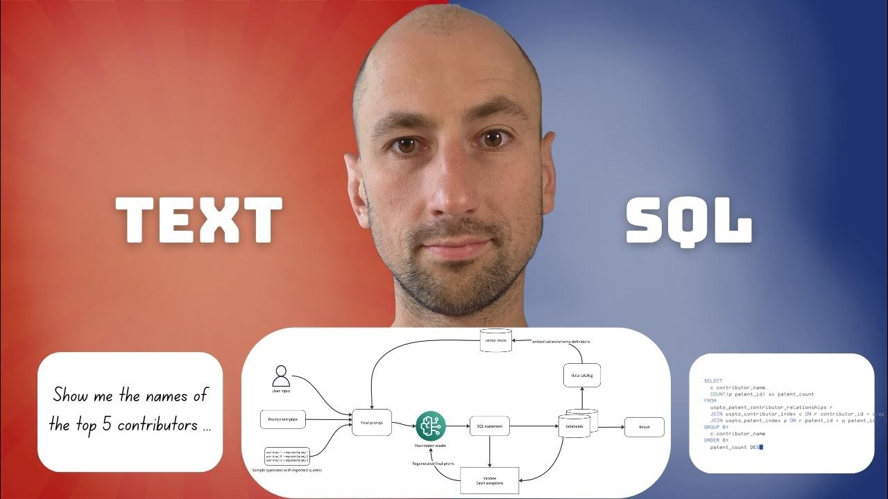 LLM for data analytics: text-to-sql 3 architecture patterns - YouTube