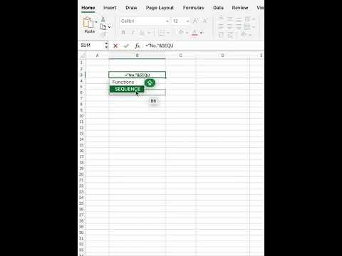 How to easily sequence numbers in excel #excel #exceltips #exceltutorial - YouTube