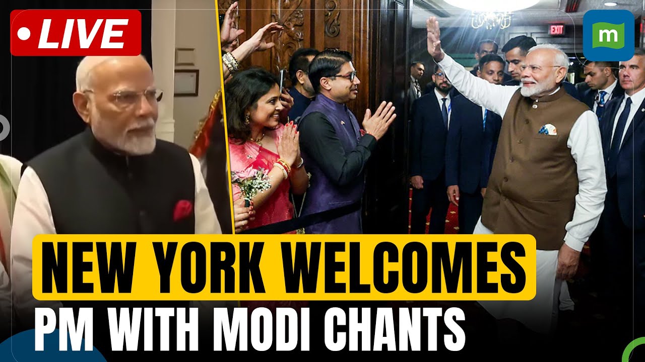 PM Modi LIVE | New York Welcomes PM With Modi Chants | PM Modi In USA ...