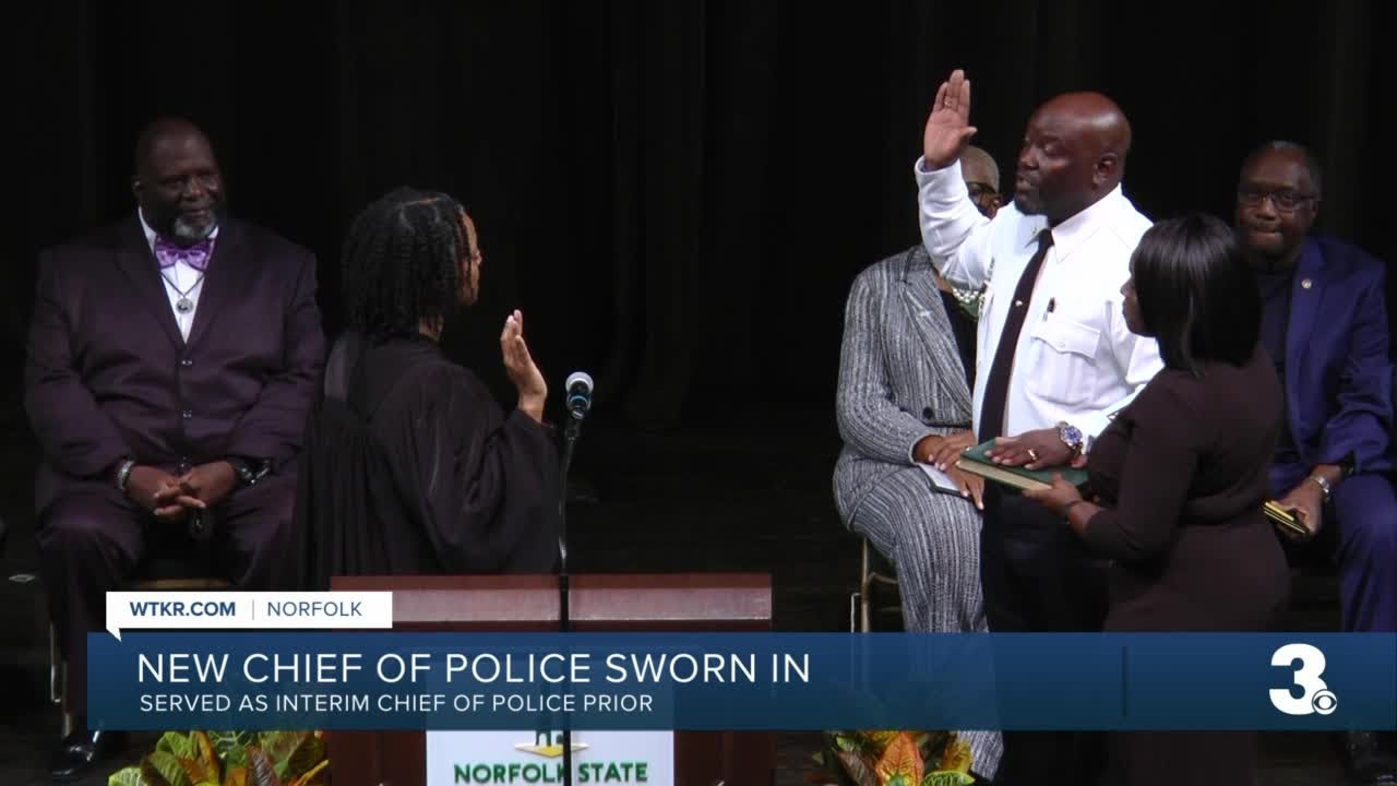 NSU officially swears in its newest chief of police - YouTube