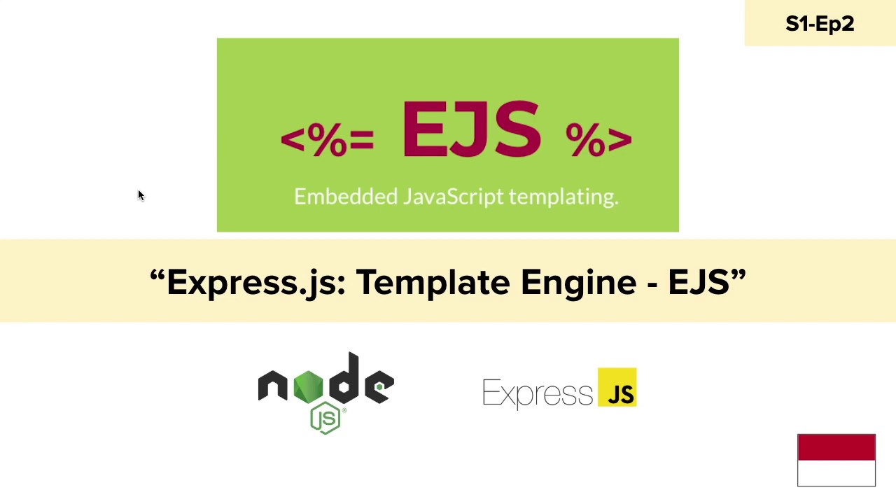 Expressjs Penggunakan Ejs Di Express Ep 2 Youtube