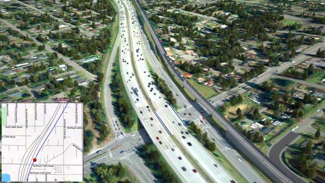 Sound Transit – Lynnwood Link Extension final alignment animation - YouTube
