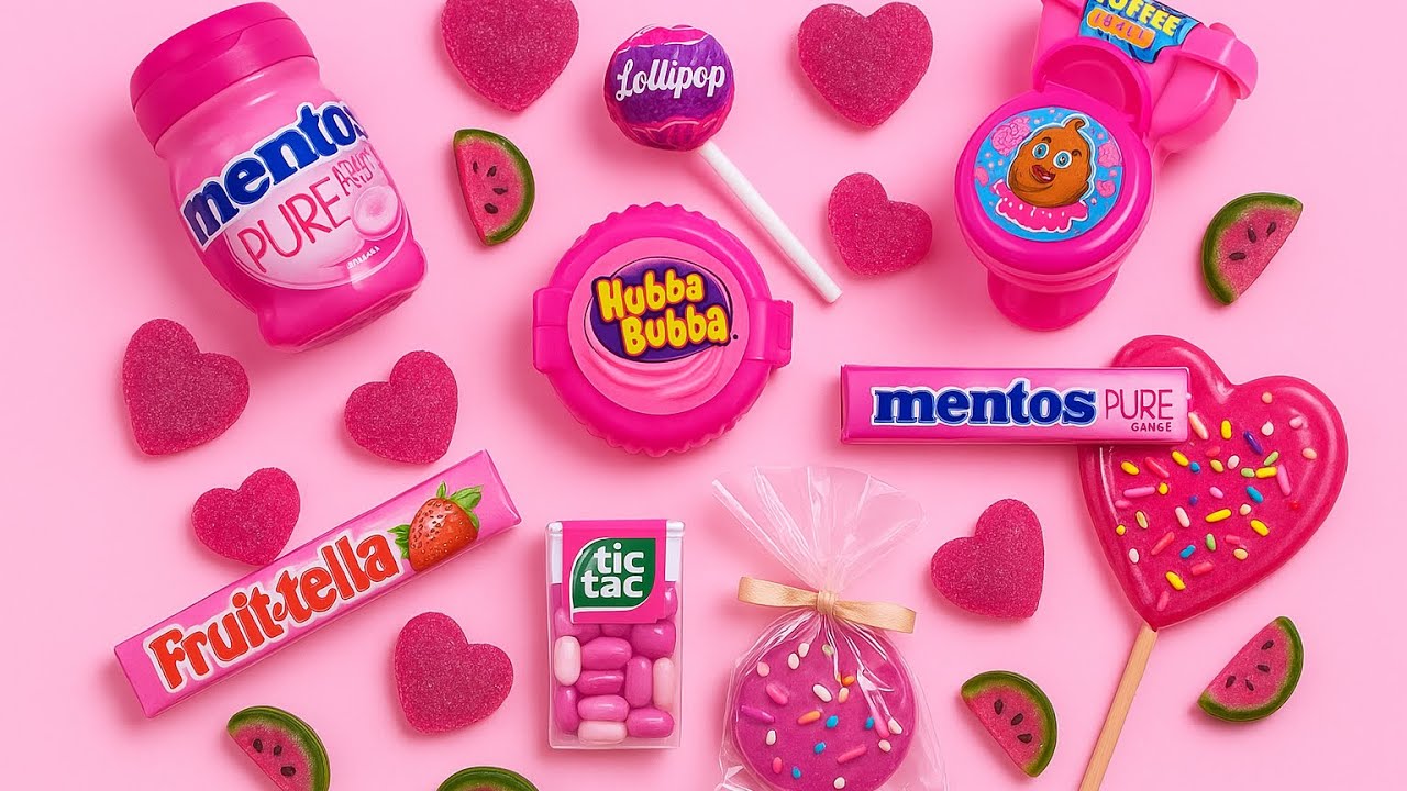 PINK CANDY PARADISE! 🍭ASMR Sweetest TreatsYou've Ever Seen!🍬 - YouTube