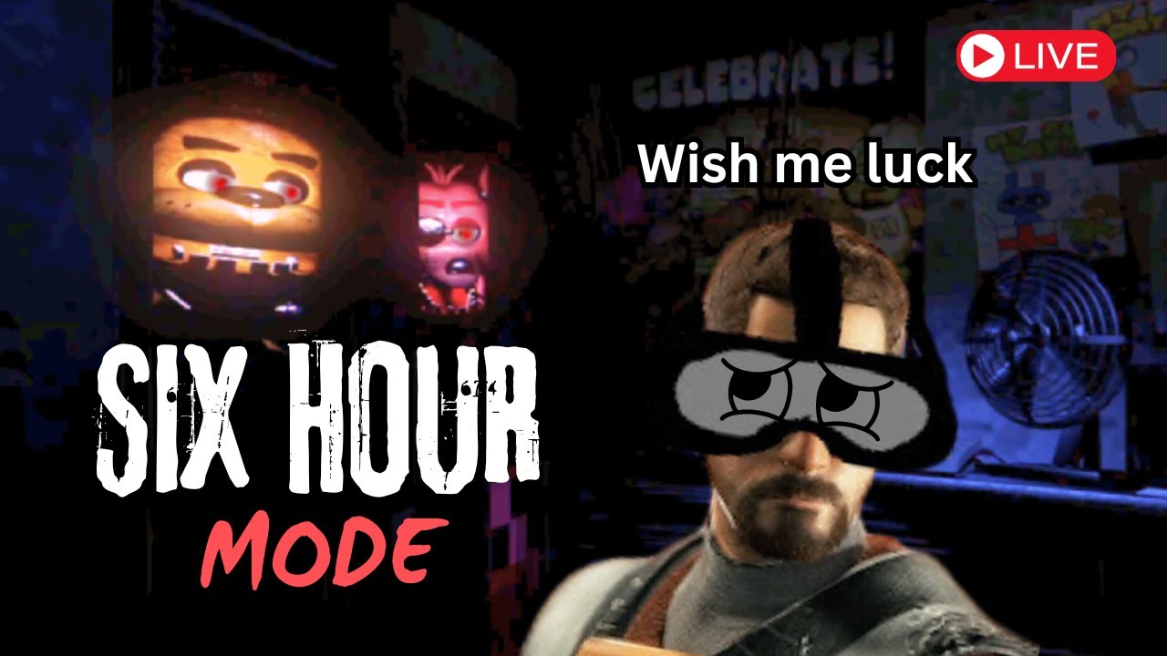 Attempting to beat FNAF IRT 6 Hour Mode... with a twist | Five Nights ...