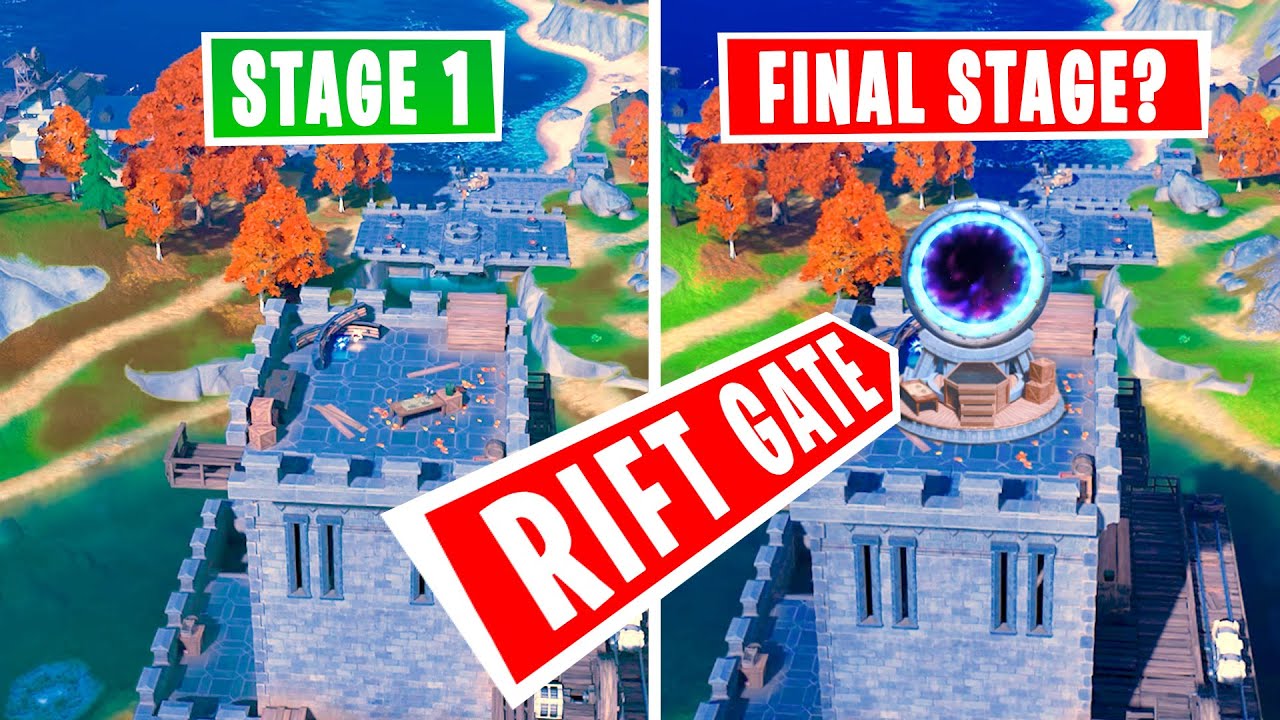 The RIFT GATE is built at the Citadel FINAL STAGE (Fortnite Concept ...