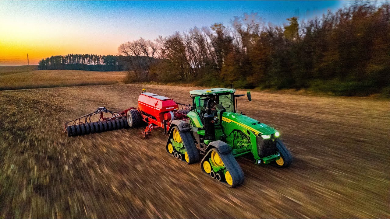 New John Deere 8RX 410 & Horsch Serto 12 SC, JD 8345RT | Setí pšenice ...