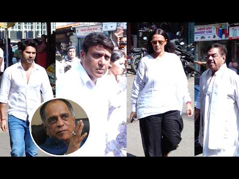 Pahlaj Nihalani Death: Varun Dhawan, Govinda, Boney Kapoor & others at Pahlaj Nihalani Funeral