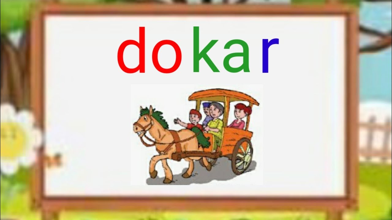 Belajar Membaca/Membaca Lima Huruf/Belajar Membaca Untuk Tk, Paud, Sd ...