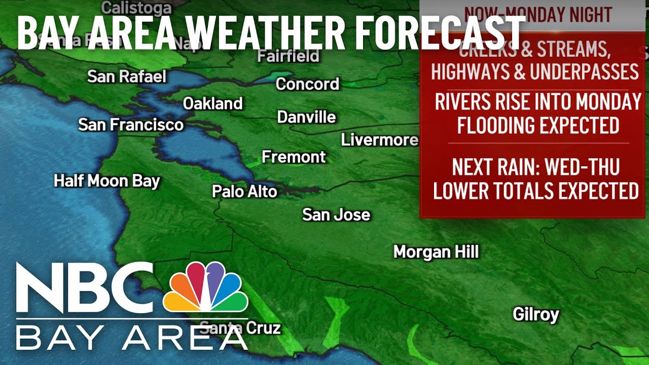 Bay Area Forecast: Thunderstorms, Rain and Wind Continue - YouTube
