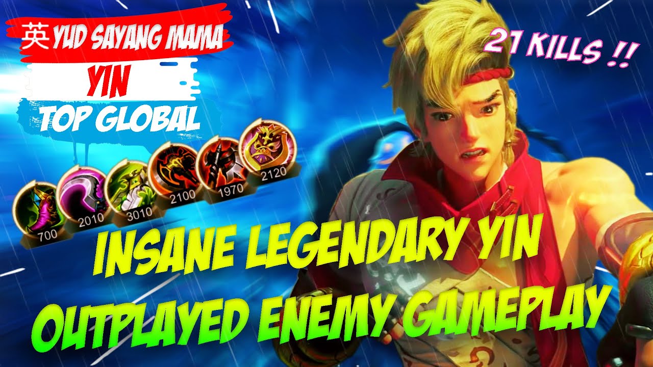 INSANE LEGENDARY YIN OUTPLAYED ENEMY GAMEPLAY [ TOP GLOBAL YIN ] YUD ...