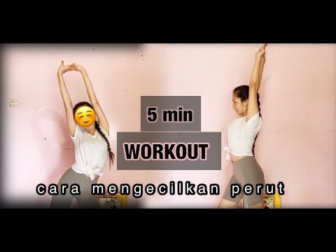 CARA MENGECILKAN PERUT || 5 minute WORKOUT - YouTube
