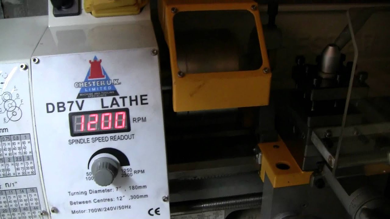 Chester DB7V Center Lathe - YouTube