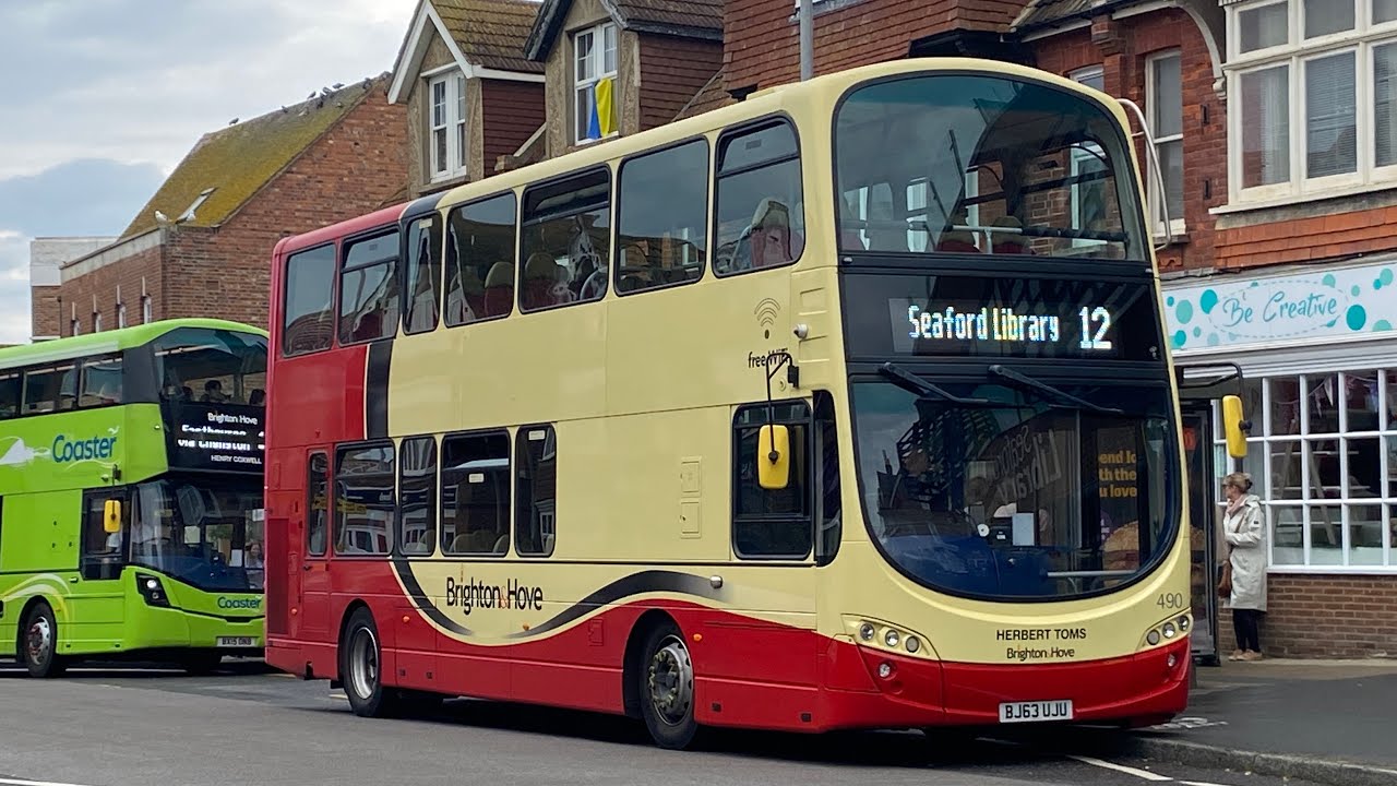 *Topodyn + Maxed Out* Brighton & Hove Route 12 | Wrightbus Gemini 2 ...