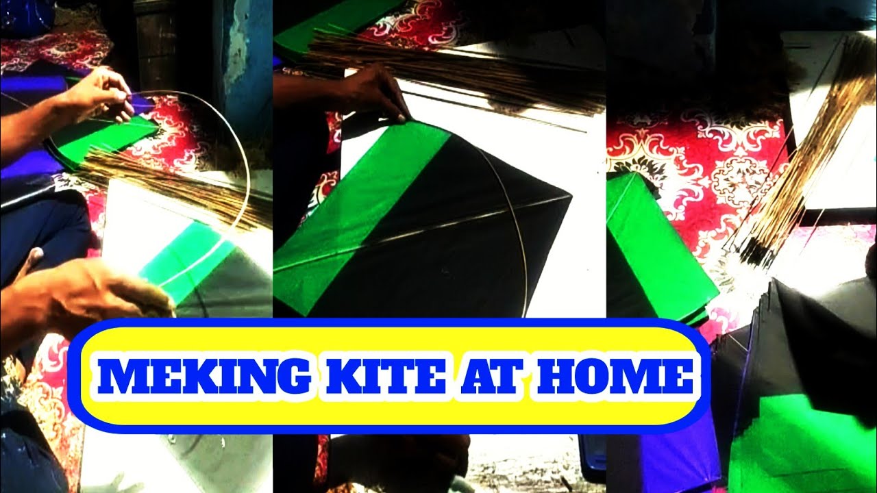 How To Make Kite At Home||Home Made Kite||Rizzu||All India Kite|| - YouTube