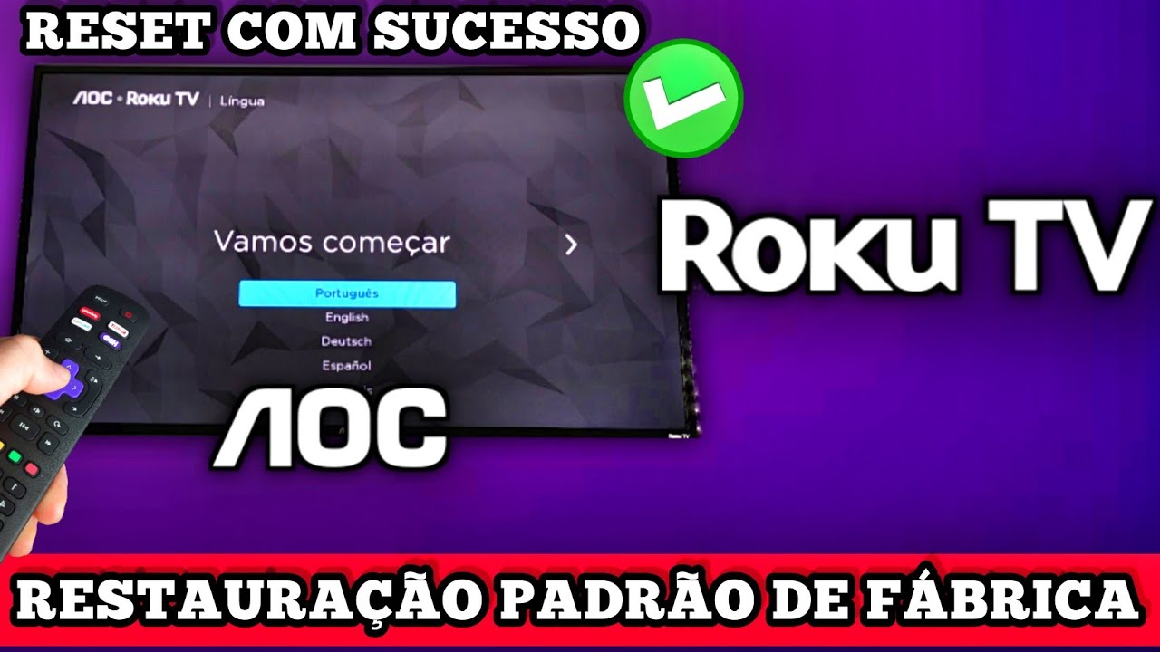 COMO RESETAR O SISTEMA DA TV AOC ROKU AOS PADRÕES DE FÁBRICA | 2025 ...