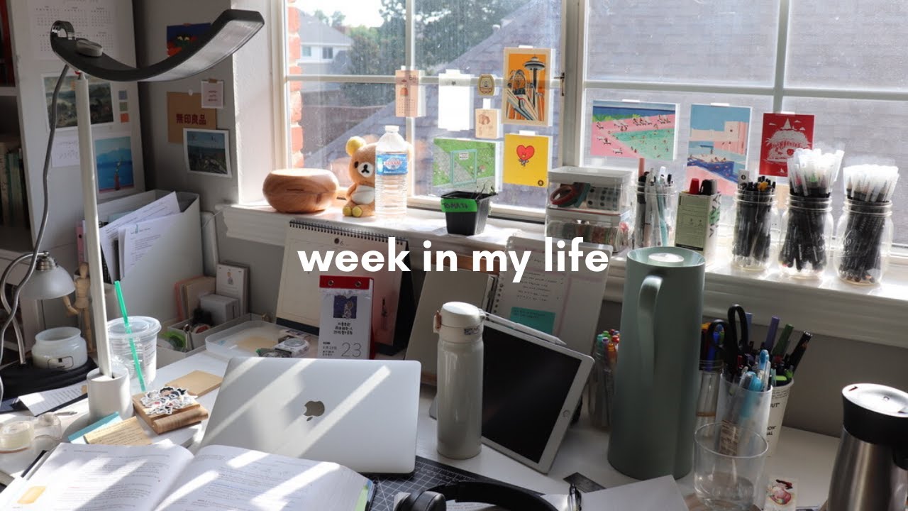 summer study week in my life (online college classes, blue light ...