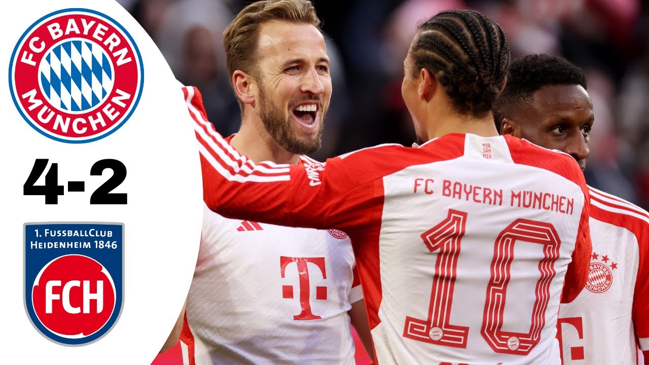 Bayern München VS FC Heidenheim 4-2 Highlights | Bundesliga 2023/2024 ...