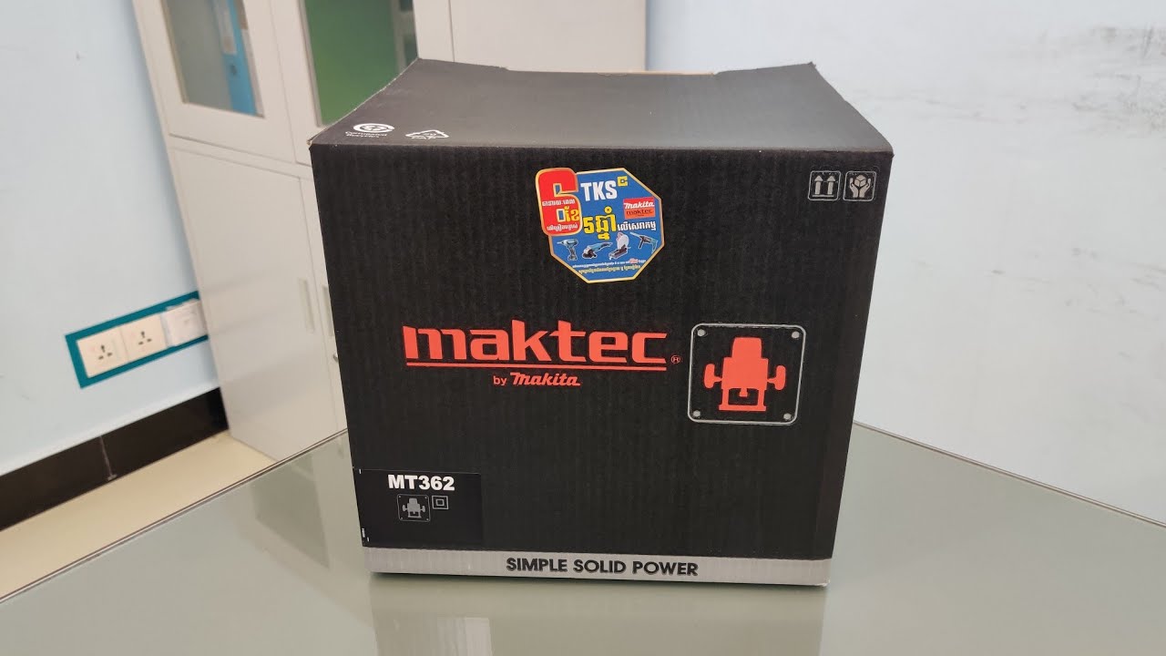 Maktec Router MT362 - 1650W - 12mm or 1/2" - YouTube