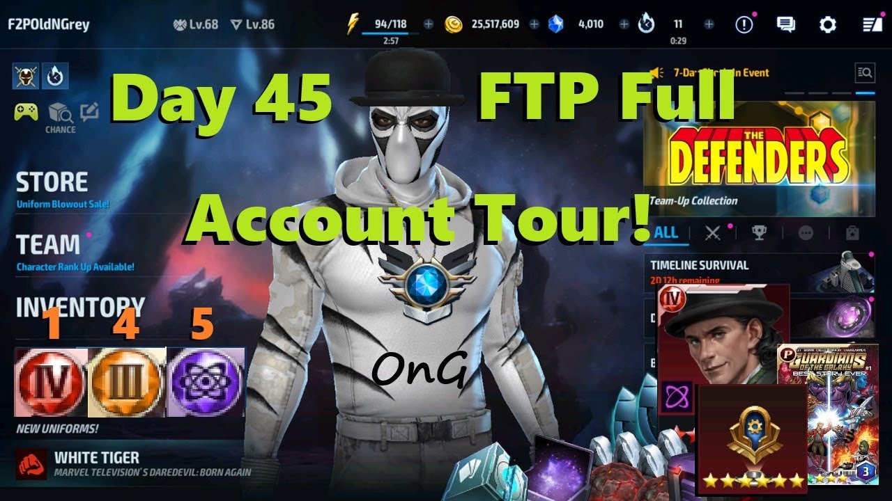 Marvel Future Fight: FTP Day 45 FULL Account Tour! - YouTube