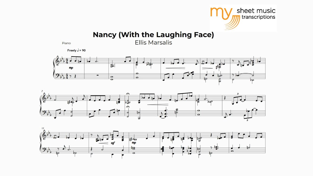 Ellis Marsalis - Nancy with the Laughing Face (Jazz Transcription ...