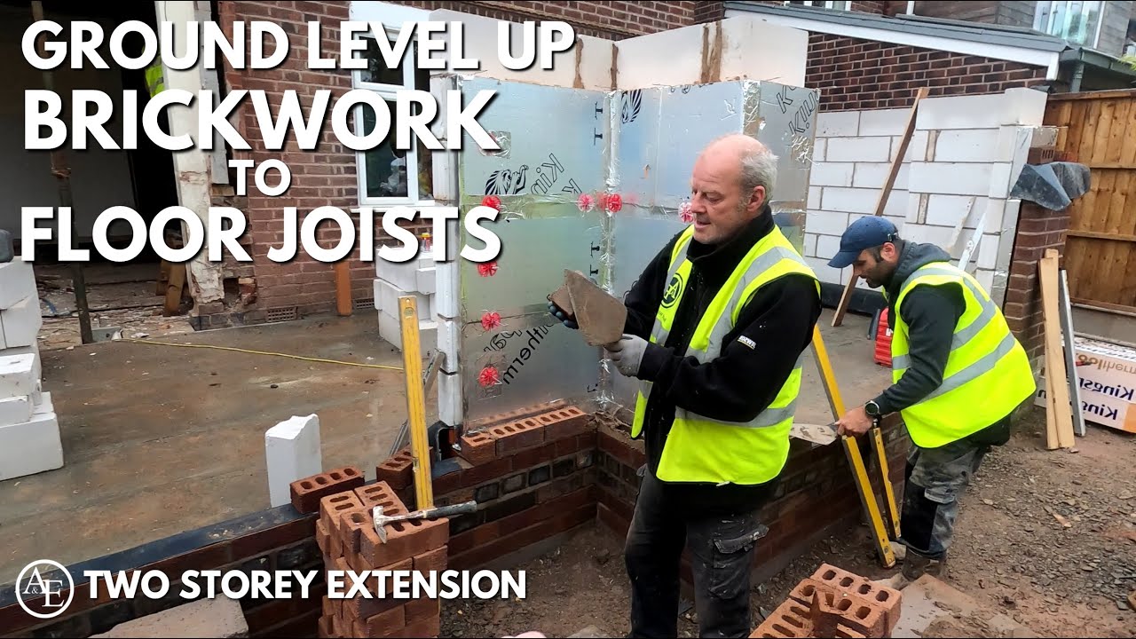 Ground Level Up Brickwork to Floor joists - YouTube