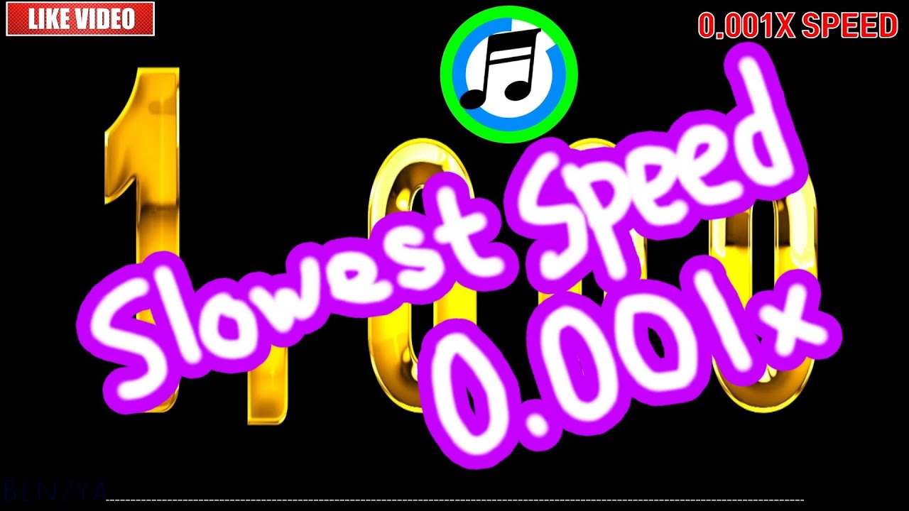 [speed 0.001x] Slowest Speed Ever! simple 1 second timer countdown ...