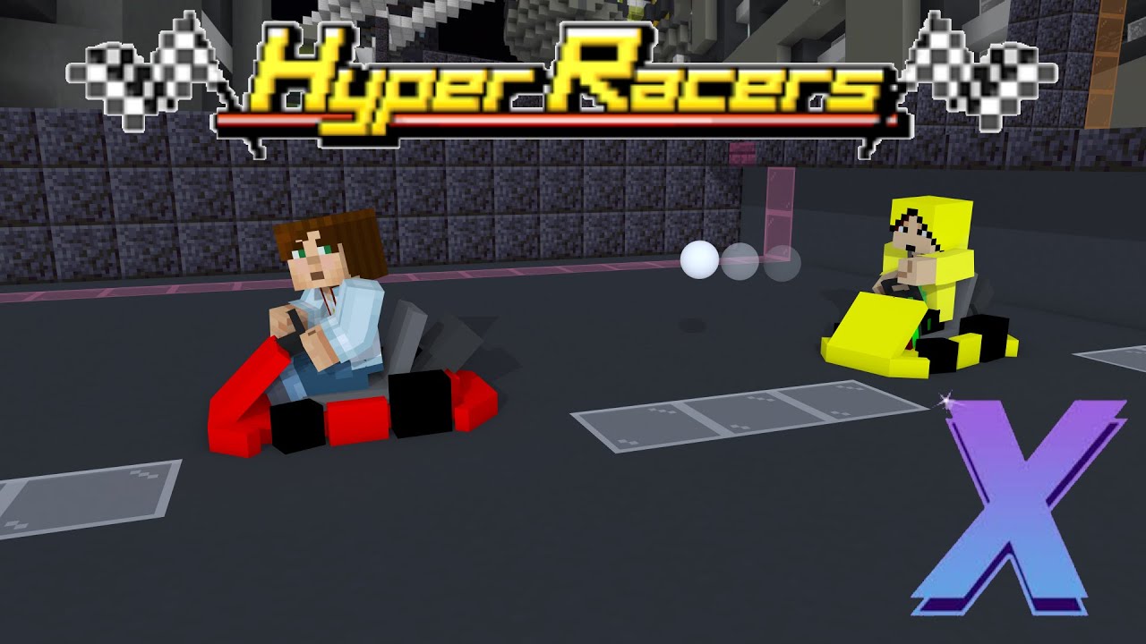 Playing HYPER RACERS Against Supercharger in Galaxite! (Minecraft ...